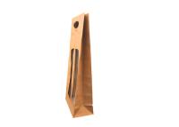 China Custom 2-Bottle Wine Gift Box with Clear Window | 80-300gsm Kraft Paper | MOQ 3000 Units for sale