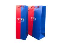 China Custom Logo Printed 2-Bottle Wine Gift Boxes with 3000 MOQ and 3M Monthly Capacity - Multiple Paper Options 80-350gsm for sale