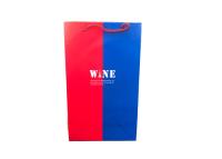 China Custom Logo Printed 2-Bottle Wine Gift Boxes with 3000 MOQ and 3M Monthly Capacity - Multiple Paper Options 80-350gsm for sale