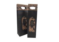 China Custom Eco Kraft Paper Wine Gift Bag with Die-Cut Handle - 80-350gsm Paper Options, 3,000 MOQ for sale