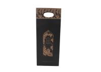 China Custom Eco Kraft Paper Wine Gift Bag with Die-Cut Handle - 80-350gsm Paper Options, 3,000 MOQ for sale