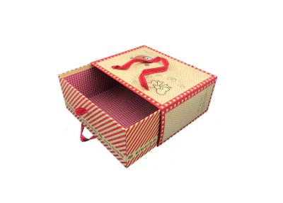 China Custom Drawer Sliding Gift Box with Bow Tie Design - 800g to 1500g Paper Options - 1000pcs MOQ for sale