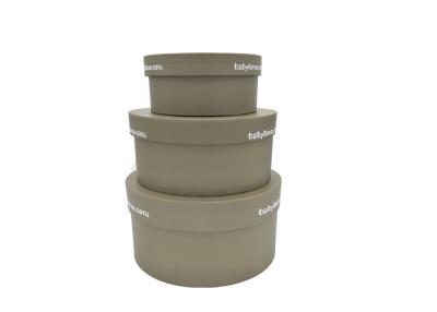 China Customized tube cylinder style empty Round storage packaging gift box with Lid for sale
