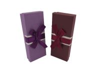 China Custom Cardboard Chocolate Boxes with Dividers & Ribbon - 800-1200g Cardboard, 1000pcs MOQ for sale