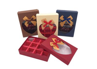 China Custom Chocolate Gift Box with Heart Window - 800-1200g Cardboard, 1000pcs MOQ, 7-Day Samples for sale