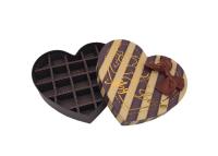 China Custom Heart Shaped Chocolate Presentation Boxes - 800g-1200g Cardboard, 1000pcs MOQ, OEM Printing Available for sale
