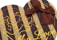 China Custom Heart Shaped Chocolate Presentation Boxes - 800g-1200g Cardboard, 1000pcs MOQ, OEM Printing Available for sale