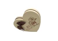 China Heart Shaped Chocolate Gift Box with 800-1200g Cardboard & Custom Dividers for Valentine's Day Packaging for sale