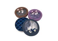 China Custom Round Chocolate Presentation Box with Clear Window & Dividers - 800g-1200g Cardboard, 5kg Load Capacity for sale