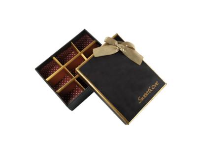 China Custom Eco-Friendly Cardboard Chocolate Truffle Boxes 800g-1200g with Golden Paper Divider | OEM Printing Available for sale