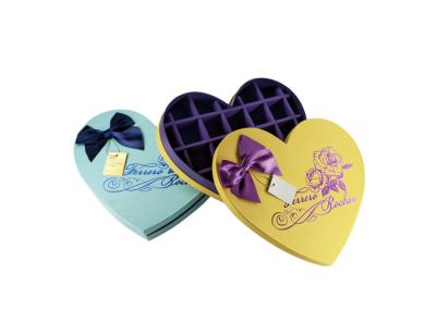 China Custom Heart-Shaped Chocolate Presentation Boxes with 800-1200g Paperboard and 1000pcs MOQ for sale