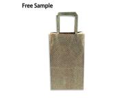 China 150gsm CMYK Bakery Paper Shopping Bags With Flat Handles - 15×8×21cm Custom Size, Food Grade Packaging for sale