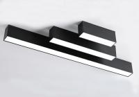 China 60W Linear Led Suspended Lighting 600mm Size Flicker Free Dimmable for sale