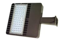 China 120W  Led Parking Lot Lights With Sensor , 130lm / W, Grey / Black / Silver color for sale