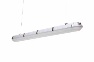 China Suspended Or Ceiling Mounted IP66 LED Tri Proof Light 2ft / 4ft / 5ft 2Hrs Emergency for sale