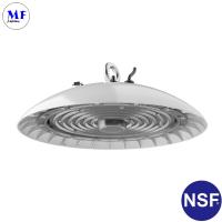 China NSF 60W-200W UFO LED High Bay Light With Motion Sensor IP66 For Food Processing Plant Factory Warehouse for sale