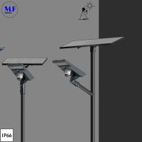 China Pole Mounted Flood Garden Park Pathway Light All in One Integrated LED Solar Street Light for sale