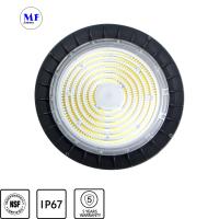 China NSF CE IP66 UFO LED High Bay Light 150lm/W Smooth Body -Anti-Dust Design Easy Cleaning Supermarket Cold Chain Warehouse for sale