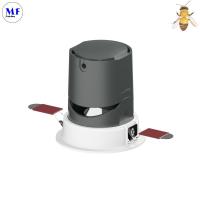 China Round Shape IP40 18W Grey Aluminum Housing 100lm/W 3CCT Cutting Size 55/75/100mm LED Indoor Spotlight Down Light for sale