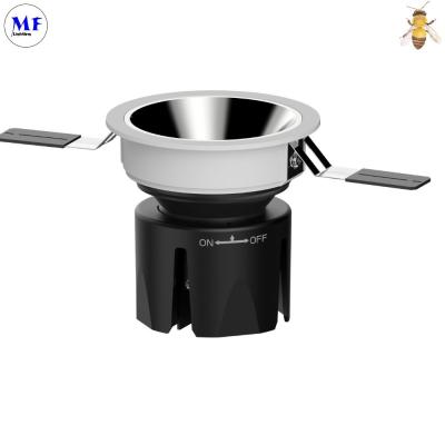 China High End LED Ceiling Down Light Multiple Beam Angle 7W/10W 75mm Anti - Glare IP43 LED Ceiling Concealed COB Spot Lamp for sale