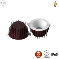 China High Power COB LED Down Light Dimable 15W 30W 5 Inch 60W 8 Inch Bathroom Recessed Ceiling Downlight IP65 Waterproof Spot for sale