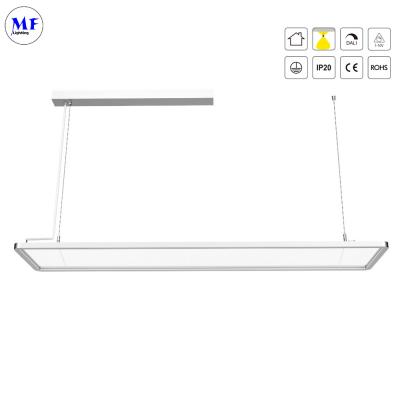 China Hanging LED Pendent Panel Light With 50W 60W 75W Smart Dali 0-10V Dimming For Office Hotel Lobby for sale