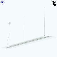 China 50W 60W 75W White Black Silver Finish 3000K 4000K 5000K Hanging Suspension LED Square Pendent Panel Light for sale