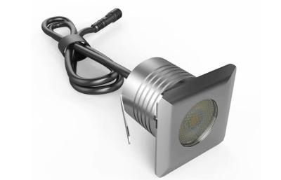 China 12-24V LED Square Ground Lamp 3W IP67 Aluminum RGB Outdoor Led Stair Lights for sale