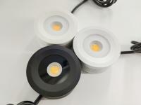 China Dimmable LED Mini Cabinet Lights Silver White Black Color Aluminum 5W Waterproof For Room Furniture for sale