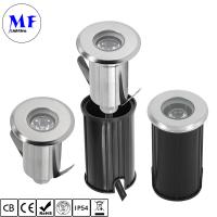 China Factroty Price RGB 3W Underwater Spot Light LED Lights Swimming Pool Light IP68 316SS Stainless Steel  Dia 52mm for sale
