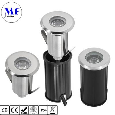 China Factroty Price RGB 3W Underwater Spot Light LED Lights Swimming Pool Light IP68 316SS Stainless Steel  Dia 52mm for sale