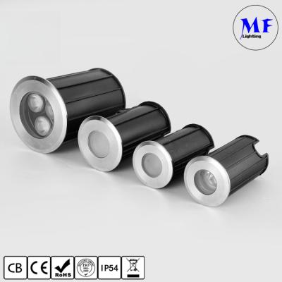 China Factroty Price RGB 3W Underwater Inground Spot Light LED Lights Swimming Pool Light IP68 316SS Stainless Steel  Dia 52mm for sale