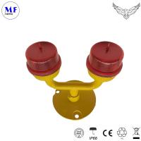 China RED lights ISO9001 IP66 LED Low-intensity Double Aviation Obstruction Light for High building Tower crane for sale