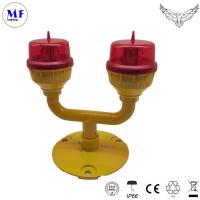 China RED lights ISO9001 IP66 LED Low-intensity Double Aviation Obstruction Light for High building Tower crane for sale