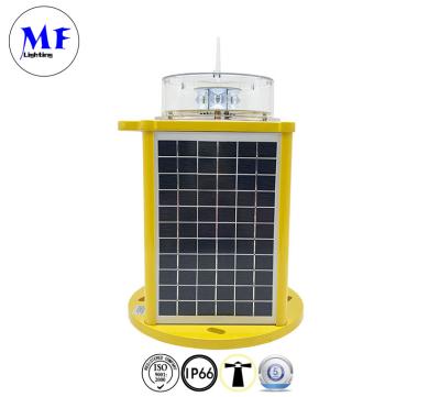 China Solar Power LED Aviation Light Type B With Red Green Yellow White Blue Flashing Navigation Marine Sea Boat Warning for sale