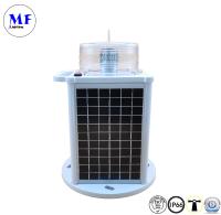 China Solar Power LED Aviation Light Type B With Red Green Yellow White Blue Flashing Navigation Marine Sea Boat Warning for sale