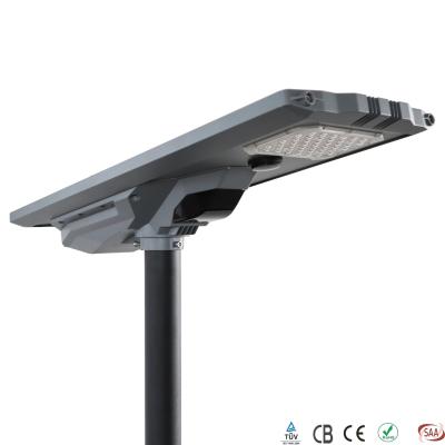 China 60W 75W 90W 110W IP65 2 Years Warranty LED Solar Street Light For Garden School Squares for sale