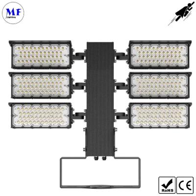 China 900W Various Beam Angle Aluminum Alloy Ik08 IP66  Stadium LED Flood Light Waterproof Dustproof 165lm/W Ra70 For Airport for sale