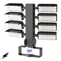 China 900W Various Beam Angle Aluminum Alloy Ik08 IP66  Stadium LED Flood Light Waterproof Dustproof 165lm/W Ra70 For Airport for sale