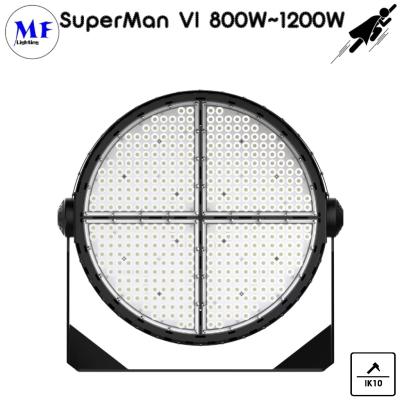 China 1000W IP66 Stadium LED Flood Light Dustproof Waterproof IK10 20Deg/40Deg/60Deg 160LM/W 2700K-6000K For Airport Wharf for sale