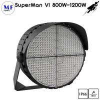 China 5 Years Warranty Stadium LED Flood Light 1200W IK10 IP66 60Deg 160LM/W High Brightness 6000K For Football Pitches for sale