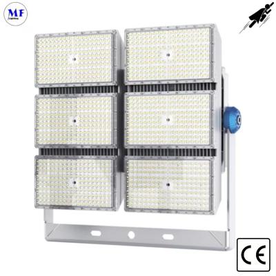 China 1200W IP66 LED Stadium Flood Light IK10 Beam Angle 15° /45° Die-Casting Aluminum For Tennis Court and Swimming Pool for sale