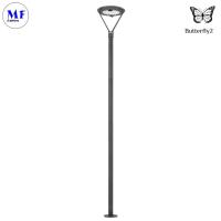China IP66 Waterproof Outdoor LED Solar Street Lamp Aluminum+PC Material 2000LM 6000-6500K White Light For Pavement for sale