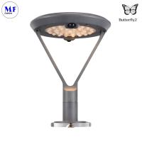 China 6.5W 2000LM LED Solar Garden Street Light  SMD2835 with Motion Sensor 5500-6000K Gray Color For Plaza for sale