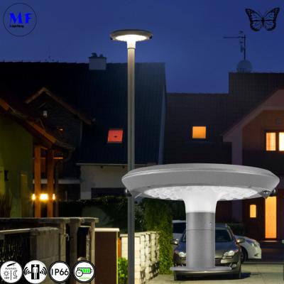 China IP66 Waterproof Solar Wall Pillar Garden Light Street Lighting Outdoor LED Solar Garden Light with PIR Motion Sensor for sale