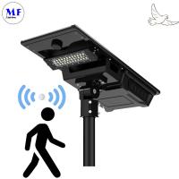 China 120W LED Solar Garden Street Light 200lm/W 6500K Aluminum Long Lifespan IP66 Waterproof Dustproof For Pedestrian for sale