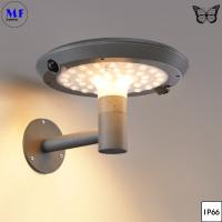 China Outdoor LED Solar Garden Light IP66 Waterproof Solar Wall Pillar Garden Street Light Road Lighting With Sensor for sale