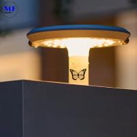China Outdoor LED Solar Garden Light IP66 Waterproof Solar Wall Pillar Garden Street Light Road Lighting With Sensor for sale