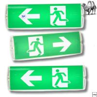 China SAA / CE 8W IP65 AC220V-240V Waterproof Battery Rechargeable Bulkhead Exit Sign LED Emergency Light for Office Factory Hotel Parking Lot for sale