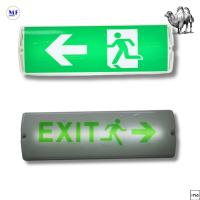 China SAA / CE 8W IP65 AC220V-240V Waterproof Battery Rechargeable Bulkhead Exit Sign LED Emergency Light for Office Factory Hotel Parking Lot for sale